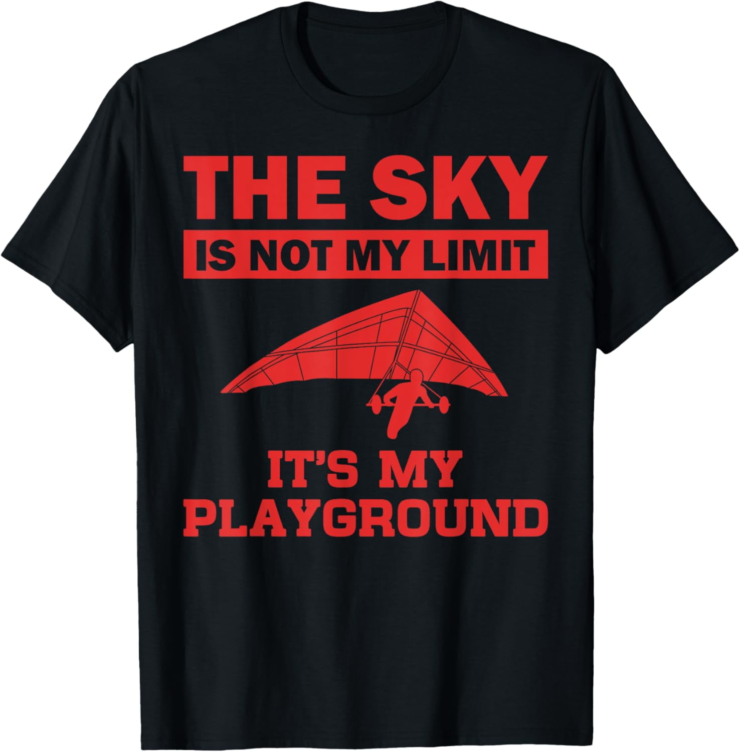 Funny Hang Gliding Gift For Men Women Hang Glider Sky Diving T-Shirt ...