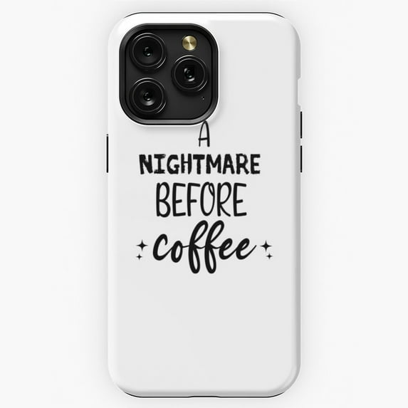 Funny Happy Halloween Before Coffee Scary Movie Meme iPhone Case 17 ...