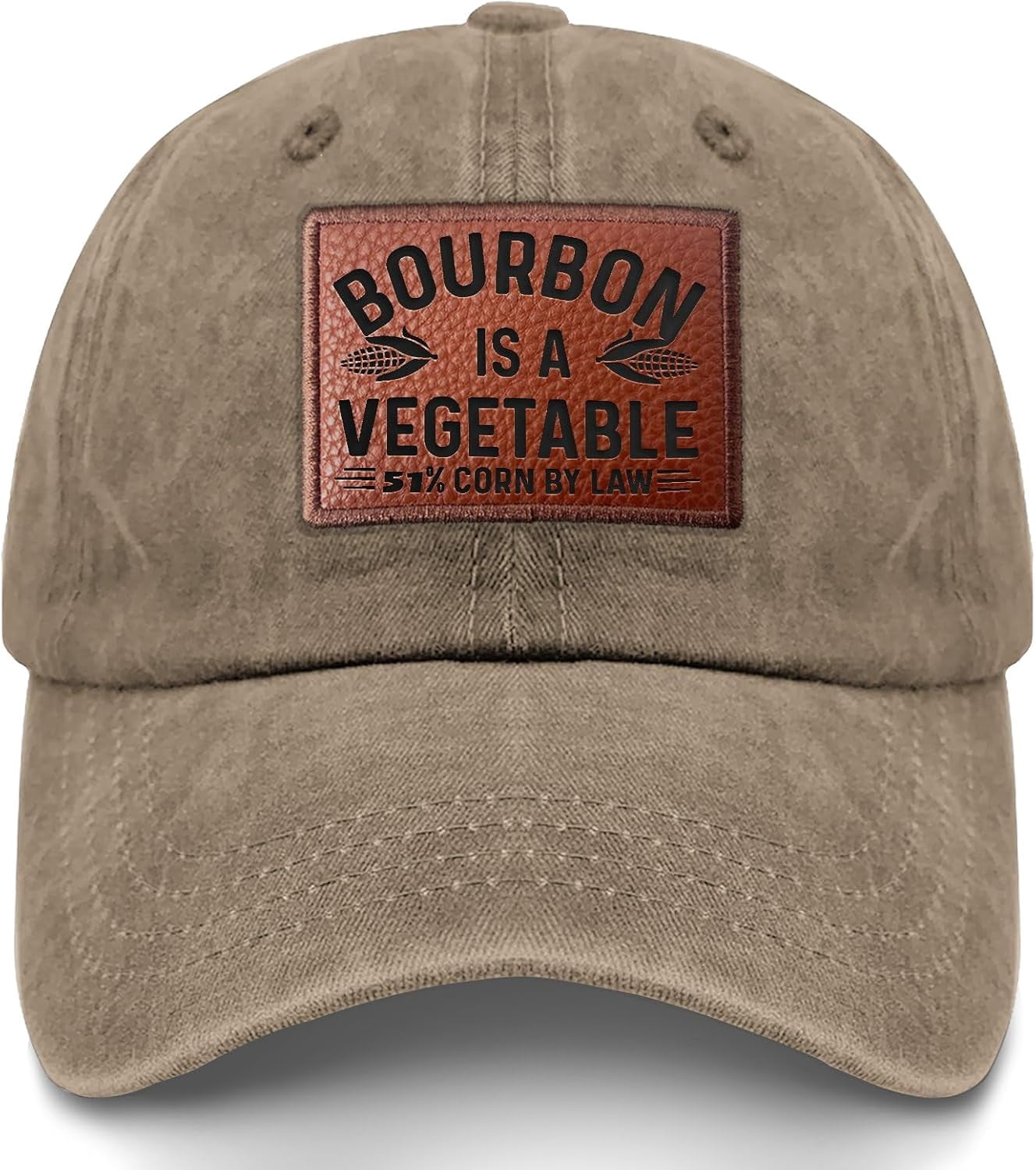 Funny Hat Bourbon is A Vegetable 51% Corn by Law Hat Men Baseball Cap ...