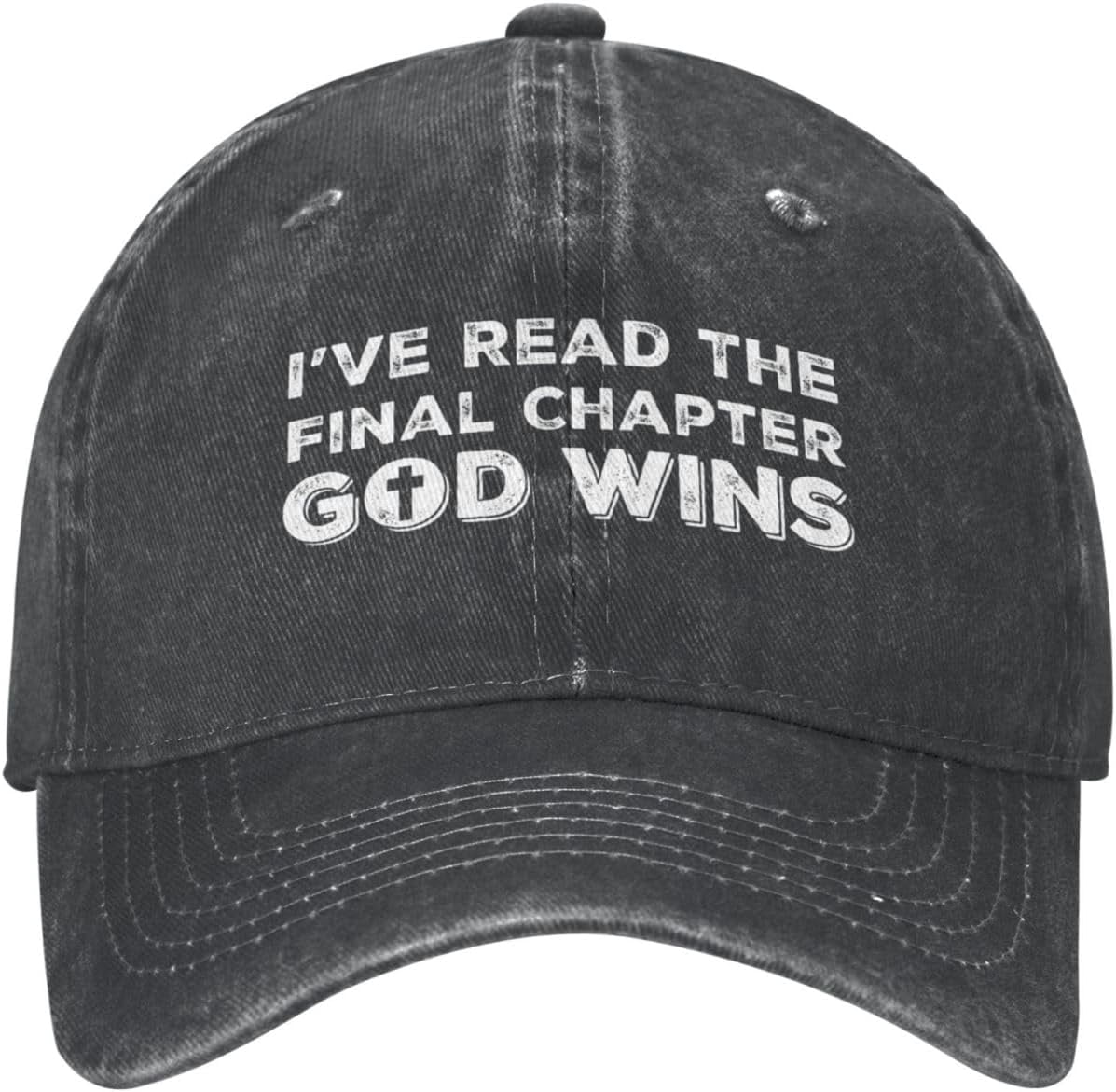 Funny Hat I've Read The Final Chapter God Wins Hat for Men Baseball ...