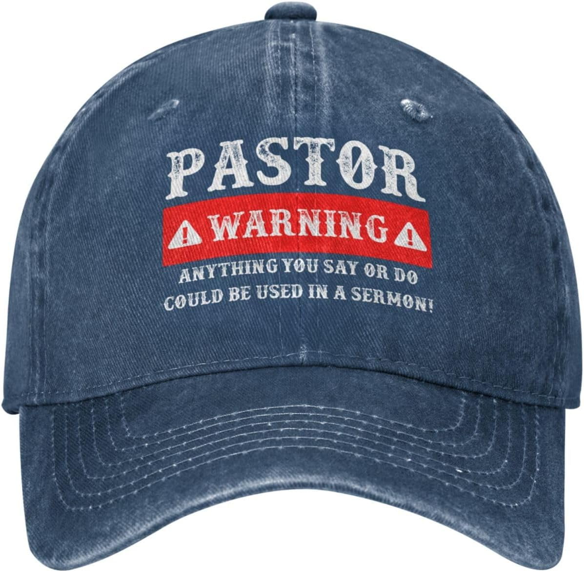 Funny Hat Pastor Warning Anything You Say Hat for Men Dad Hat Graphic ...