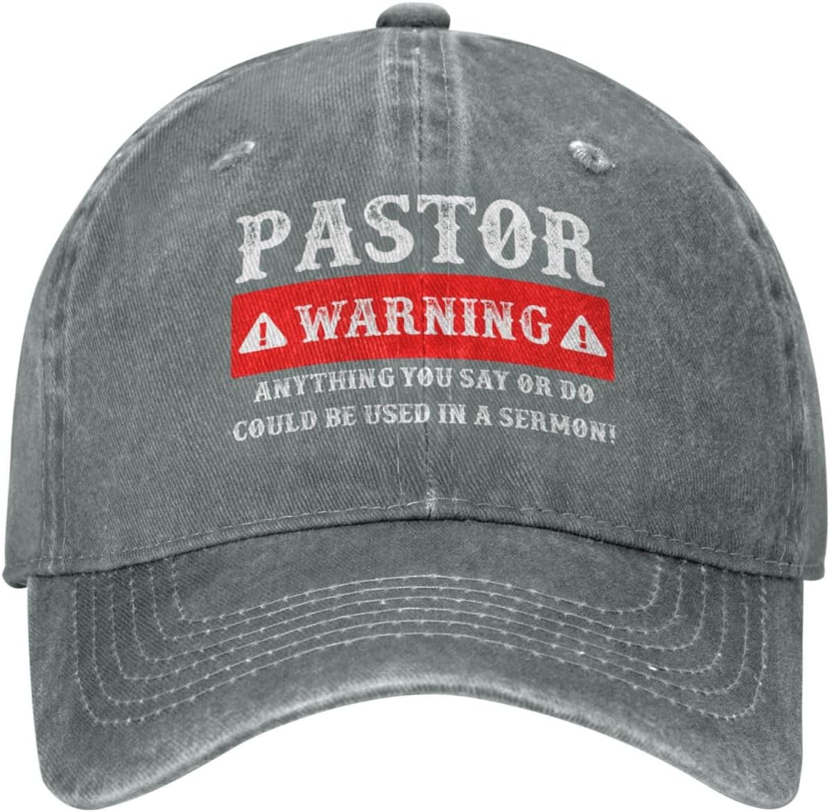 Funny Hat Pastor Warning Anything You Say Hat for Men Dad Hat Graphic ...