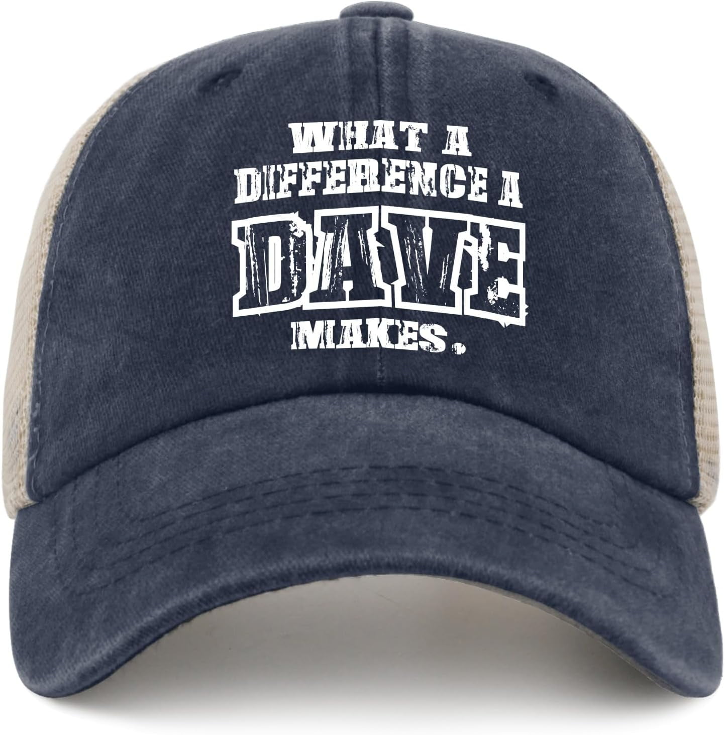Funny Hat What A Differences A Dave Makes Hat for Men Baseball Hats ...