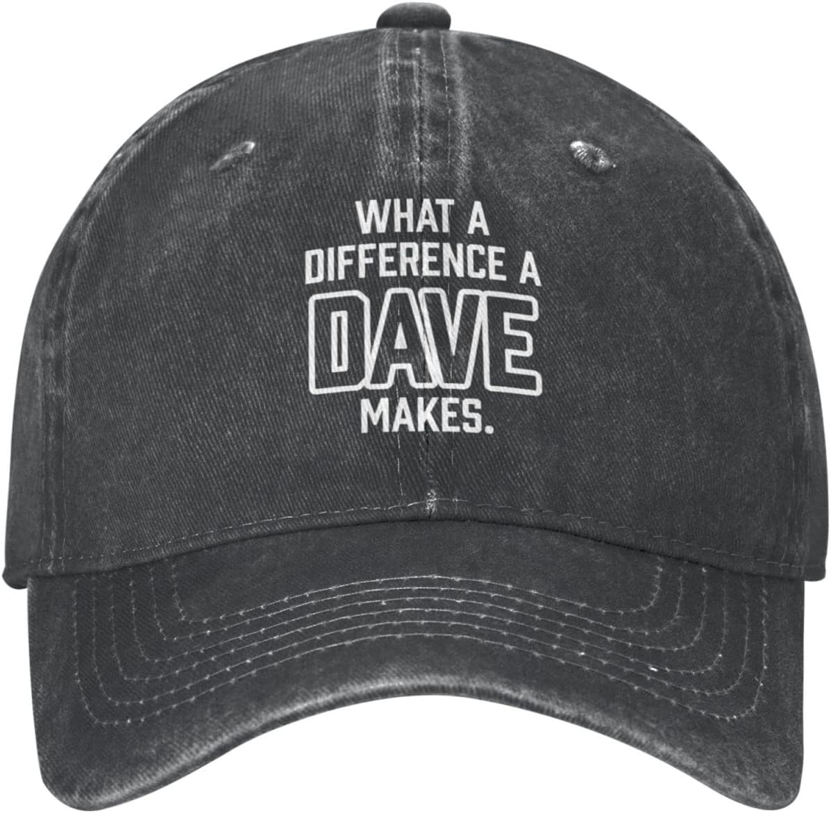 Funny Hat What A Differences A Dave Makes Hat for Men Baseball Hats ...