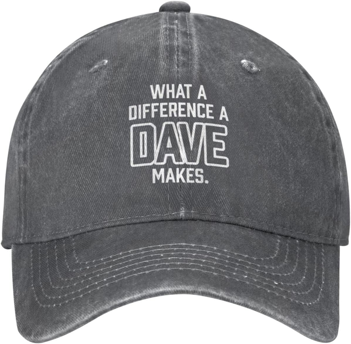Funny Hat What A Differences A Dave Makes Hat for Men Baseball Hats ...