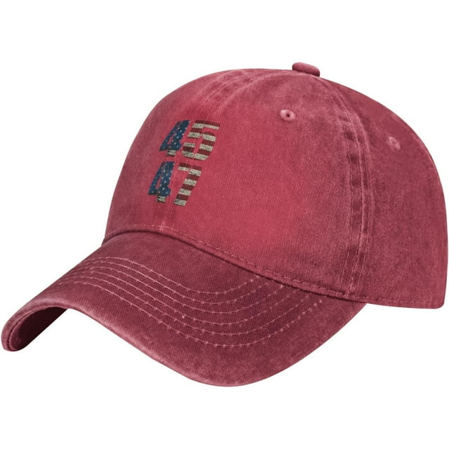 Funny Hats for Men 45 47 Trump 2024 Low Profile Caps for Men Beach ...