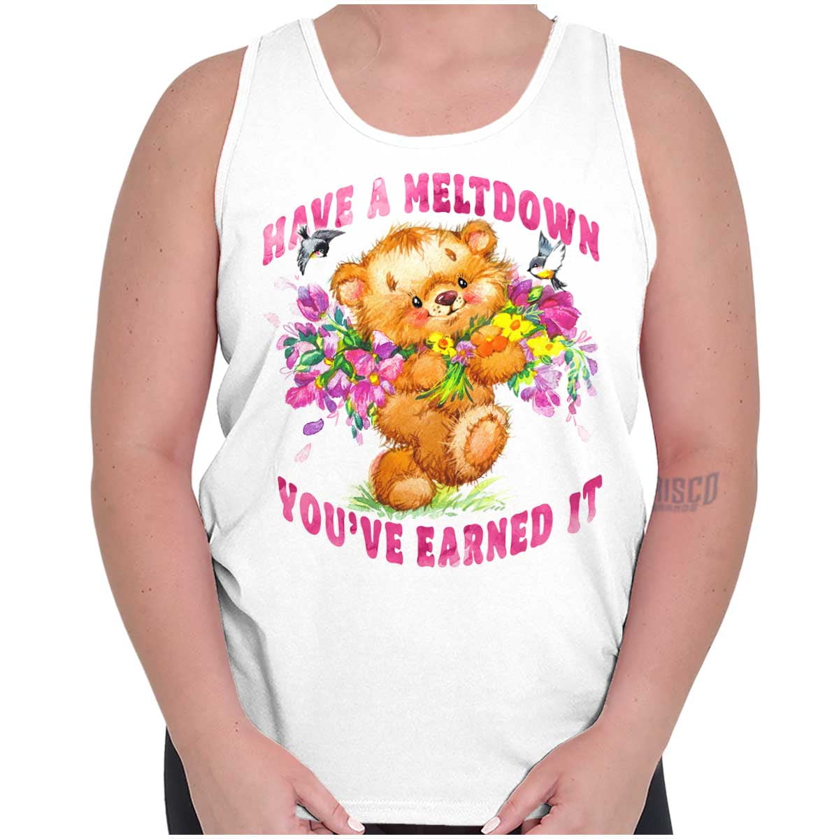 Funny Have A Meltdown Teddy Bear Tank Top Tee Shirt Women Brisco Brands ...