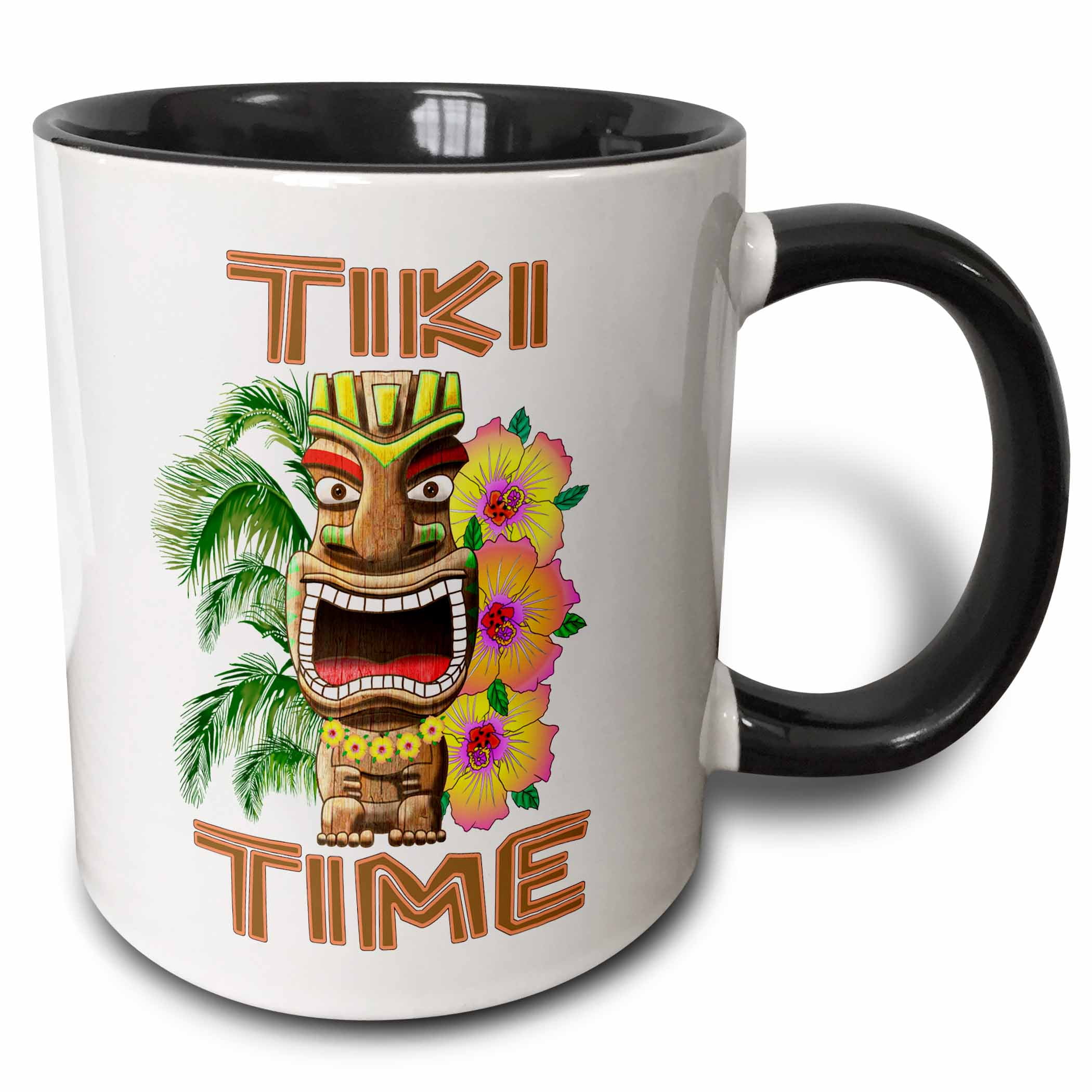 3drose, Funny Hawaiian Beach Quote, Tiki Time, with a Tiki Statue and ...