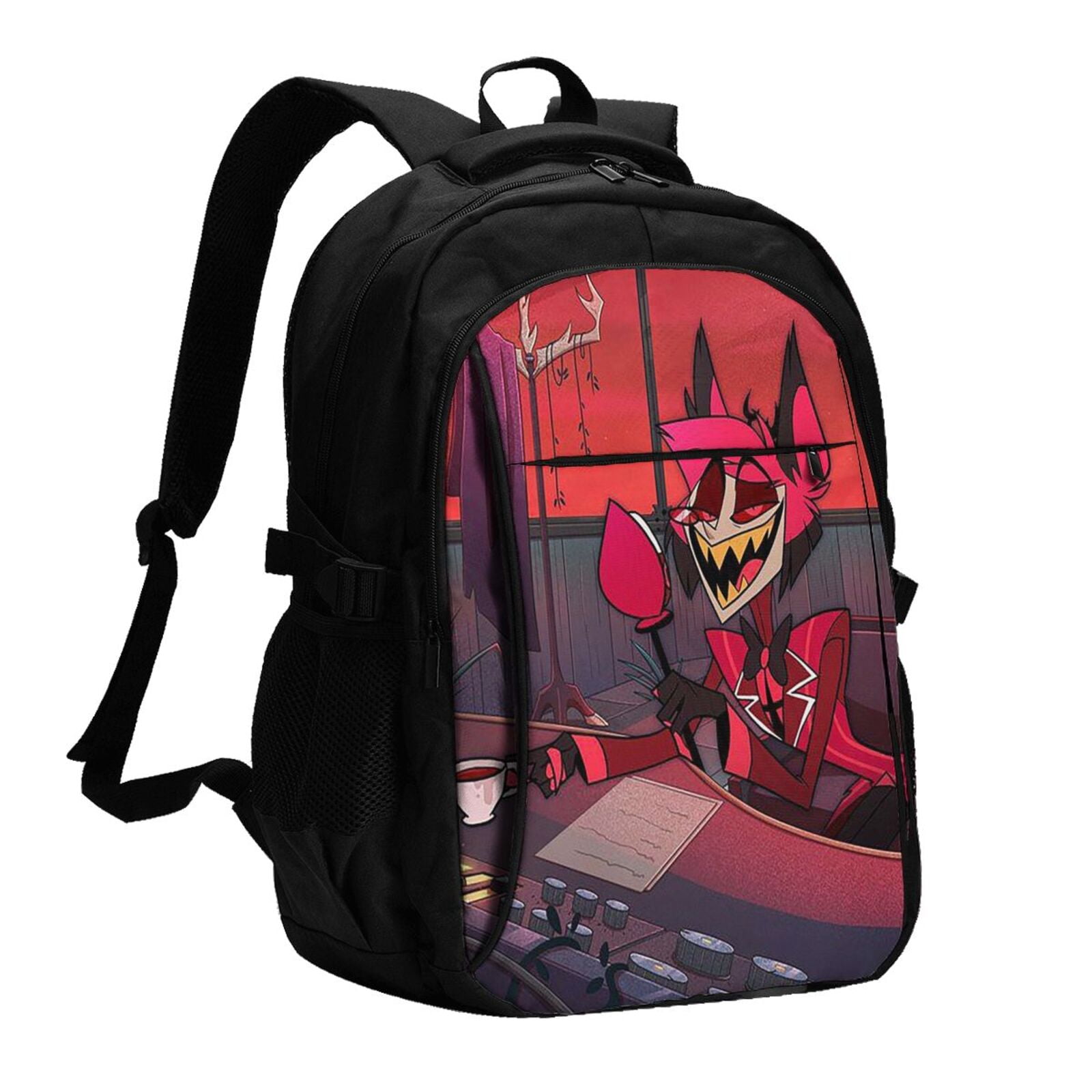 Funny Hazbin Hotel Alastor Travel Backpack Large Laptop Backpacks for ...
