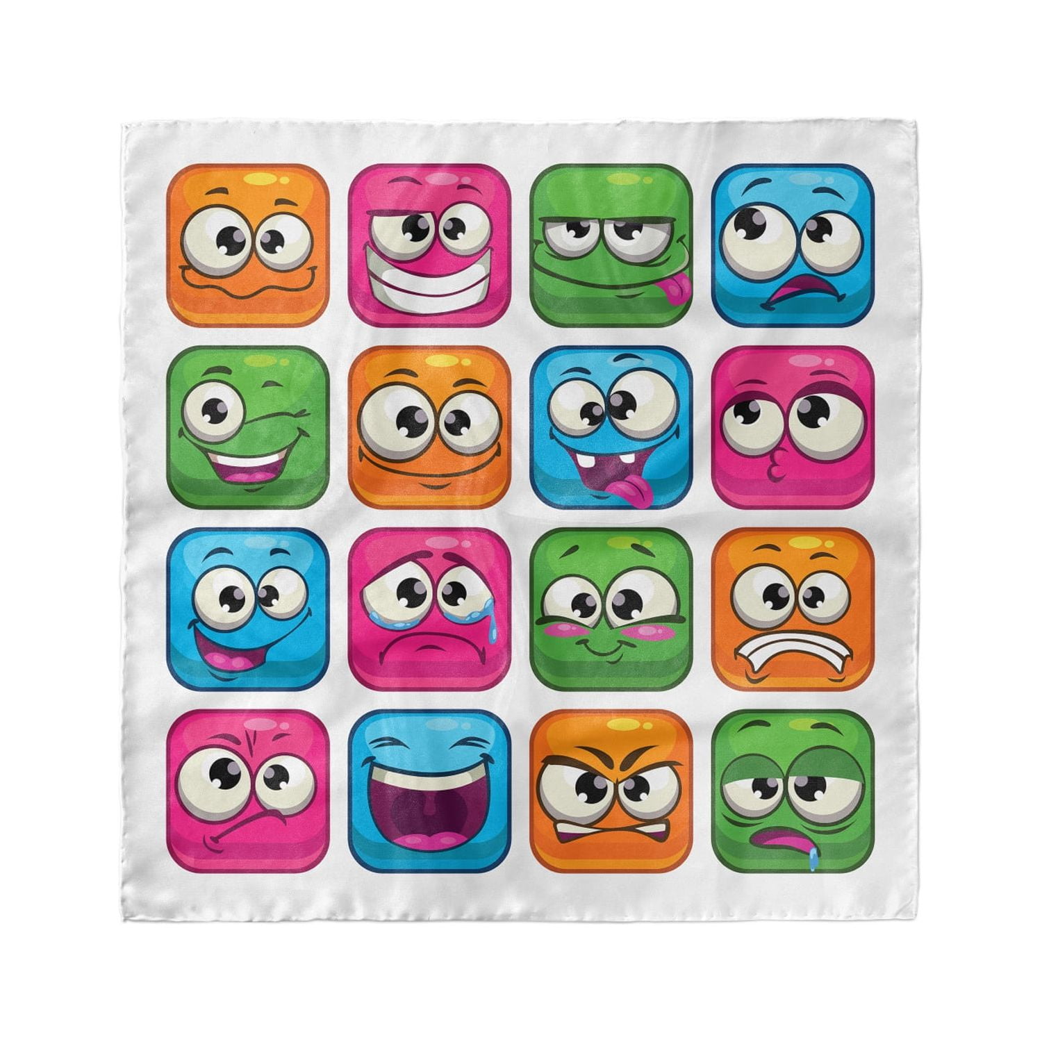 Funny Head Scarf, Cartoon Monsters Comic, Head Wrap, 3 Sizes, by ...