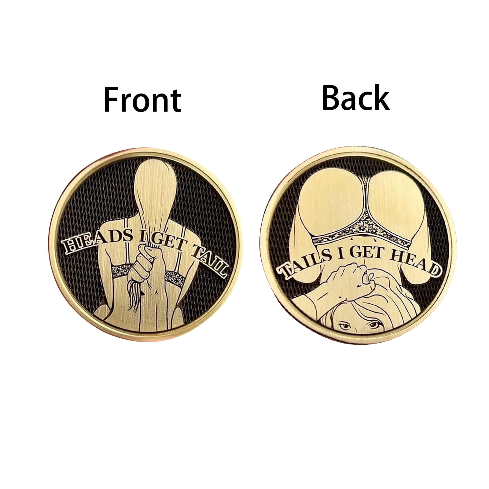 Heads And Tails Coin Adults Funny Heads And Tails Coins,Double Side ...