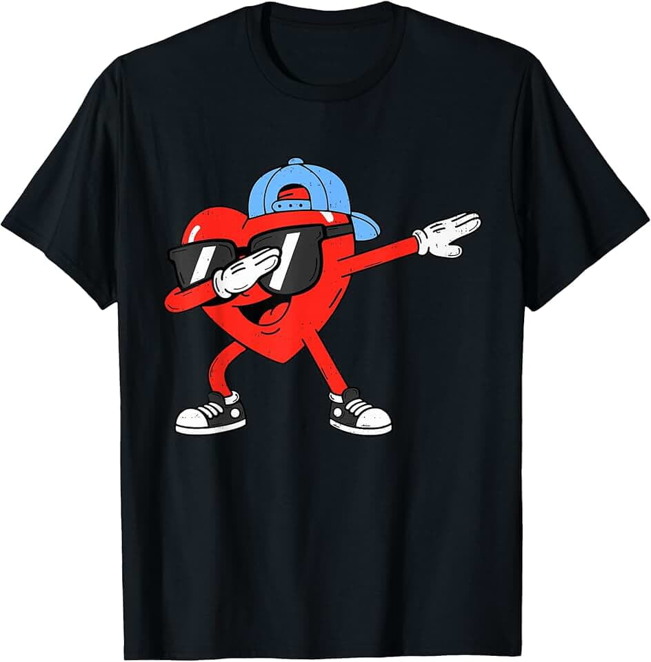 Funny Heart Dancing Pose for Men Women Valentine’s Day Tee - Walmart.com