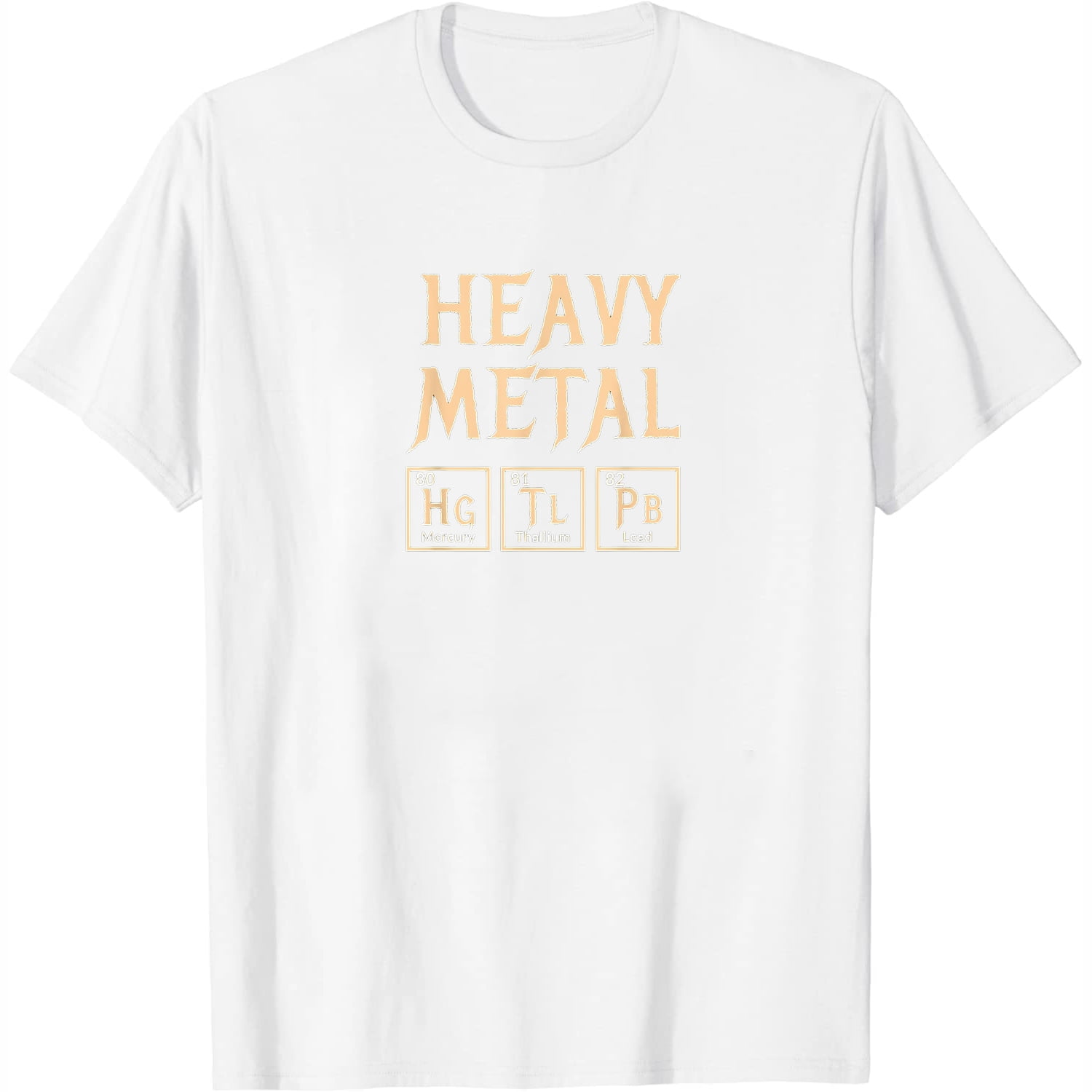 Funny Heavy Metal Music Elements From The Periodic Table Pun T-Shirt ...