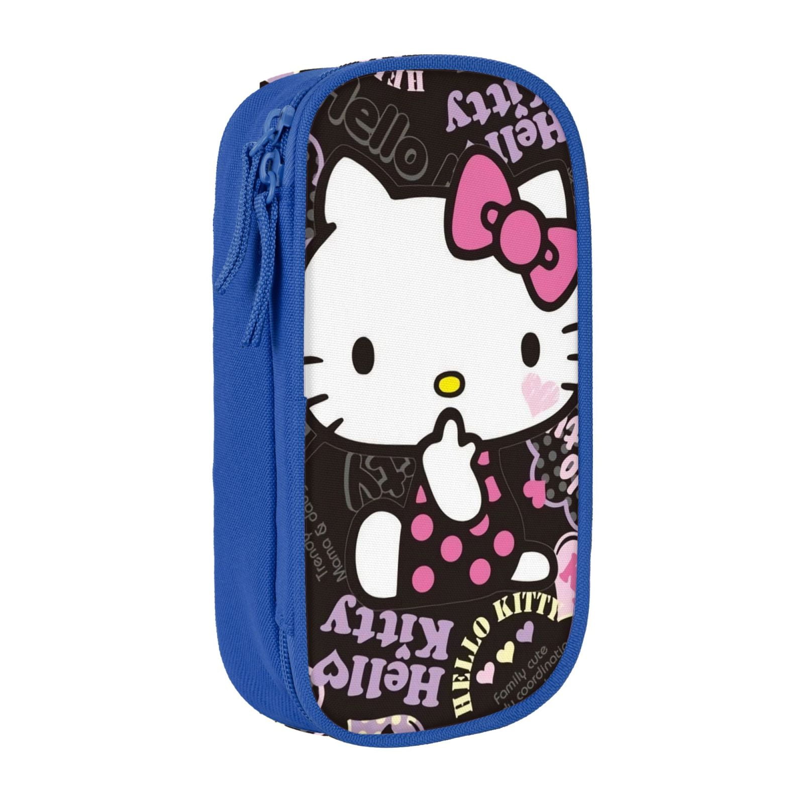 Funny Hello Kitty Pencil Case,Big Capacity Pencil Pouch Stationery Pen ...