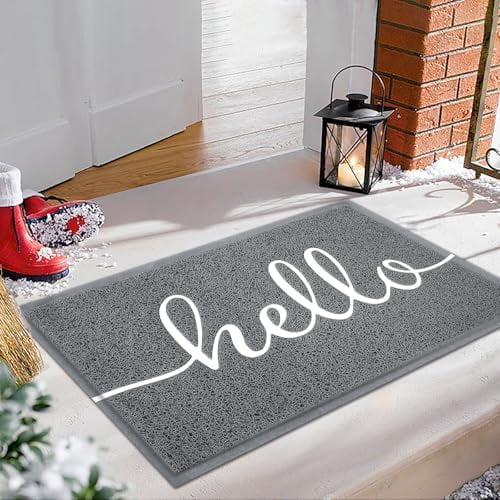 Funny Hello Mats Outdoor, Front Door Mat for Outside Entry, Doormat ...