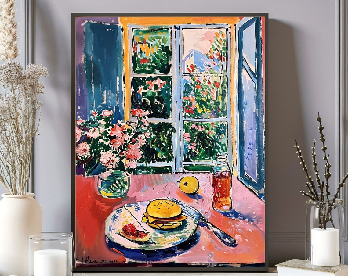 Funny Henri Matisse Breakfast Print, Henri Matisse Poster, Matisse Wall ...