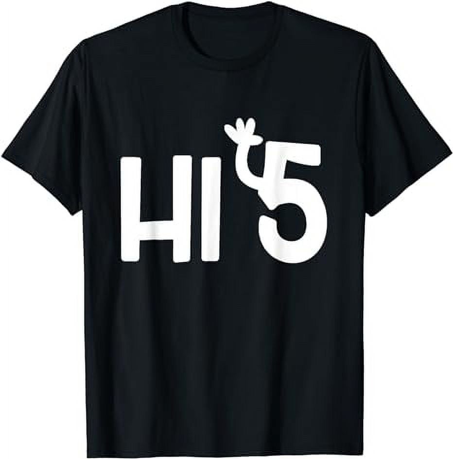 Funny, Hi 5 (High Five) Pun T-shirt. Sarcastic Joke Tee - Walmart.com