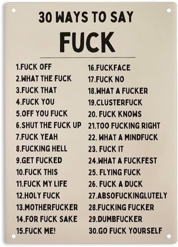 Funny Hilarious Metal Signs 8x12 Inch - Walmart.com