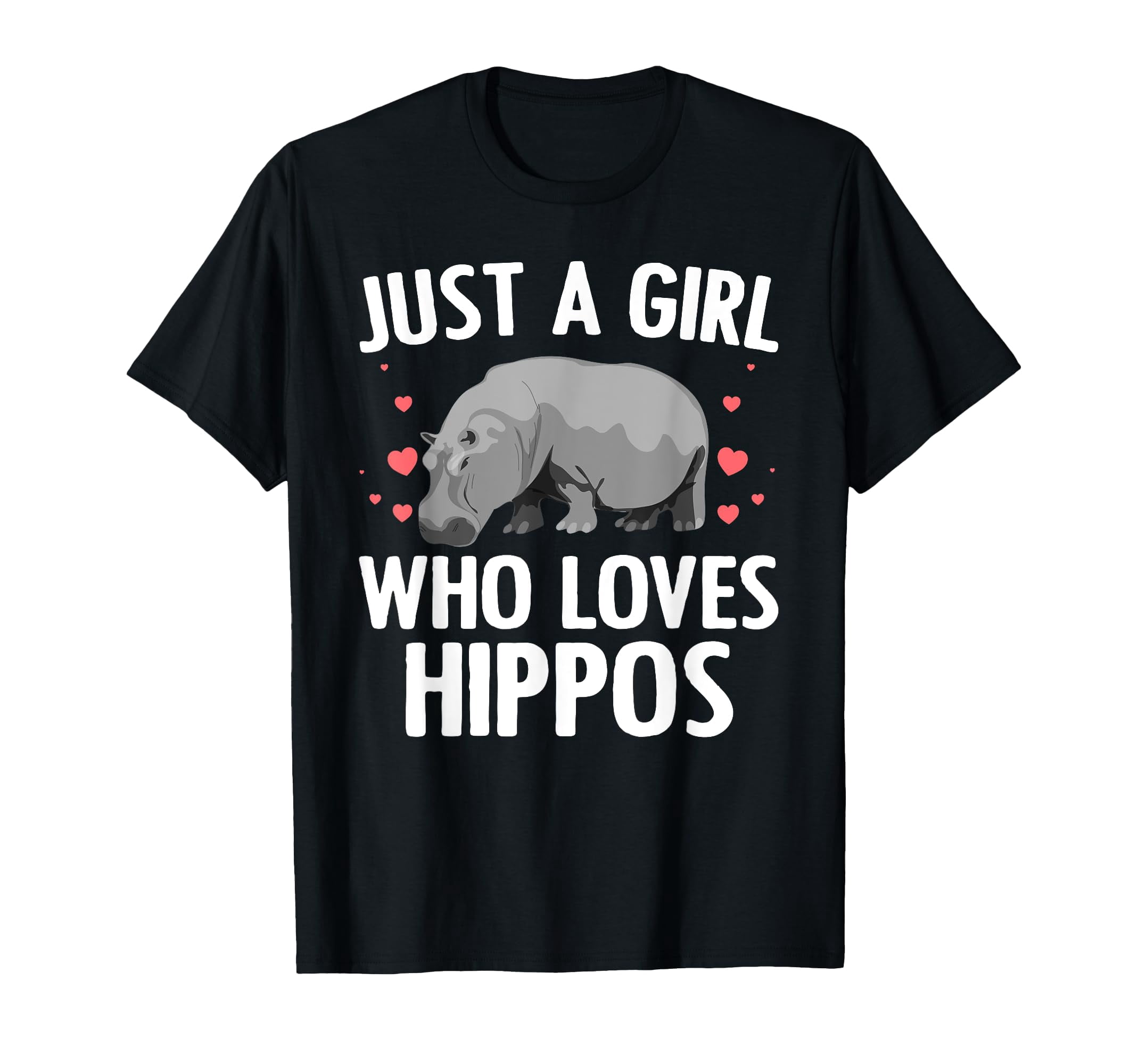 Funny Hippo Graphic T-Shirt for Hippopotamus Lovers - Cute and ...