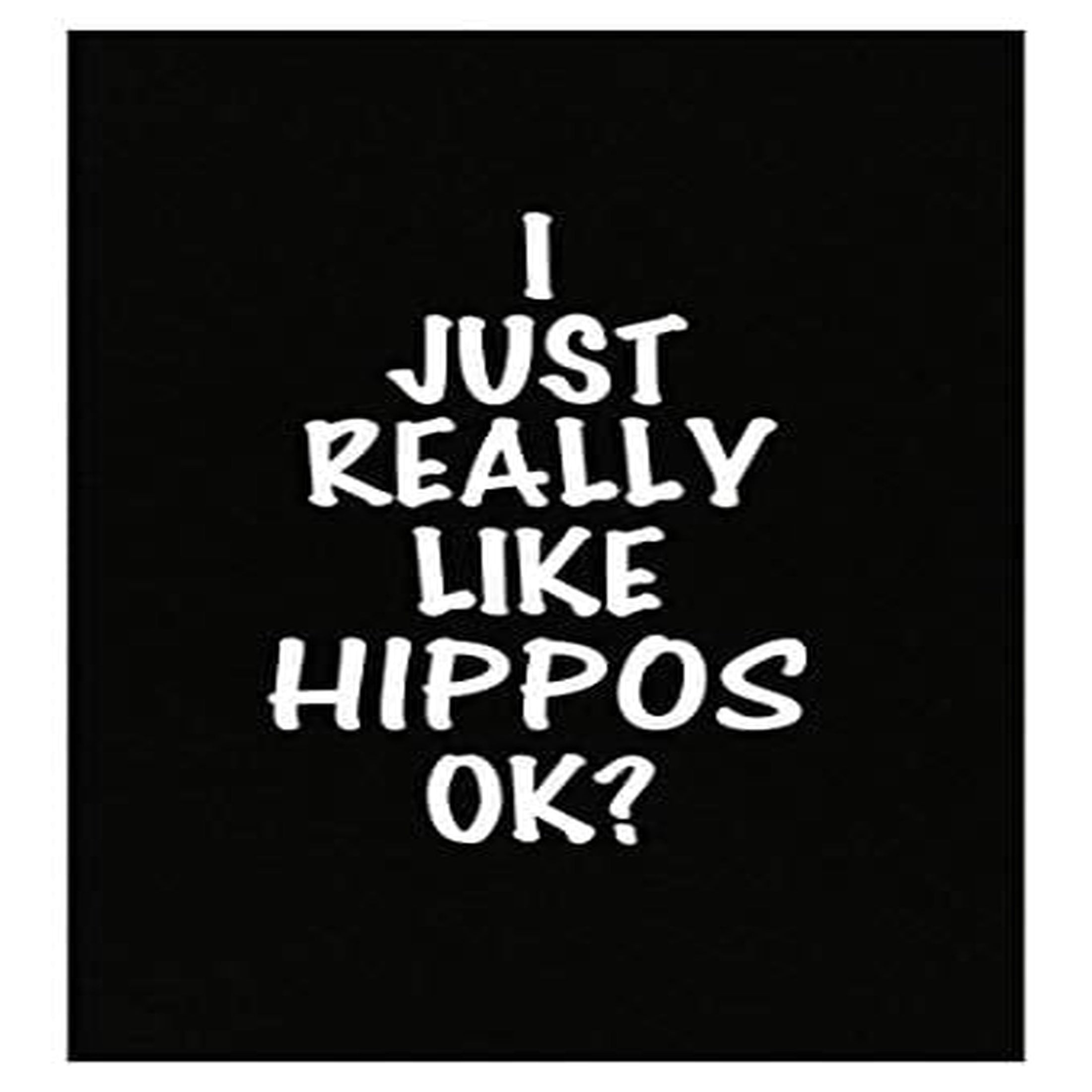 Funny Hippo Poster - Wall Decor for Africa Gift - Walmart.com