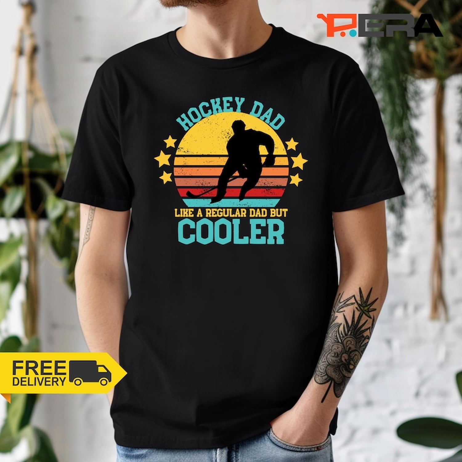 Funny Hockey Dad S1Hirt UniS1ex Spor Fan T1EE - Walmart.com