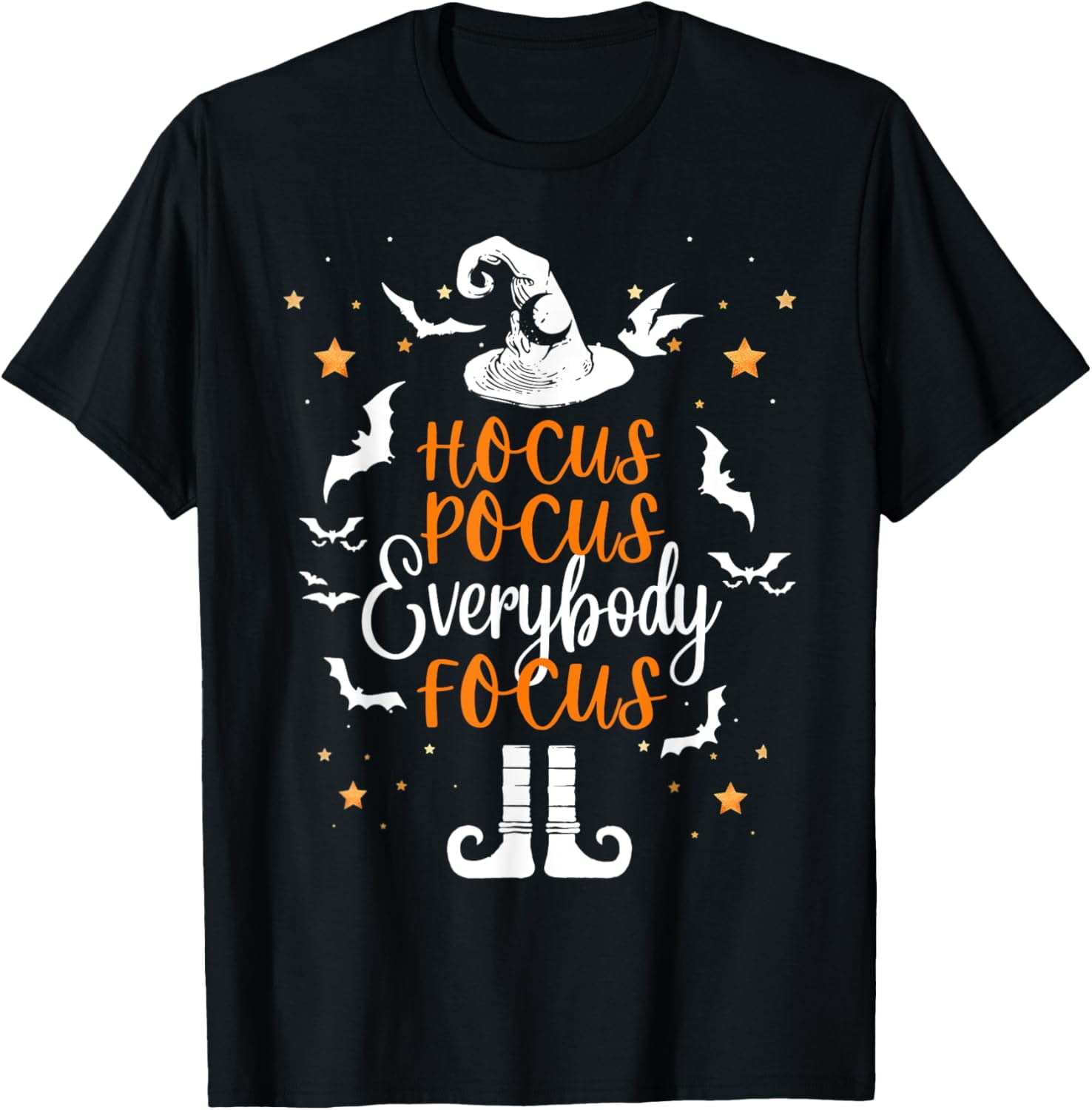 Funny Hocus Pocus Everybody Focus Halloween Teacher T-Shirt - Walmart.com