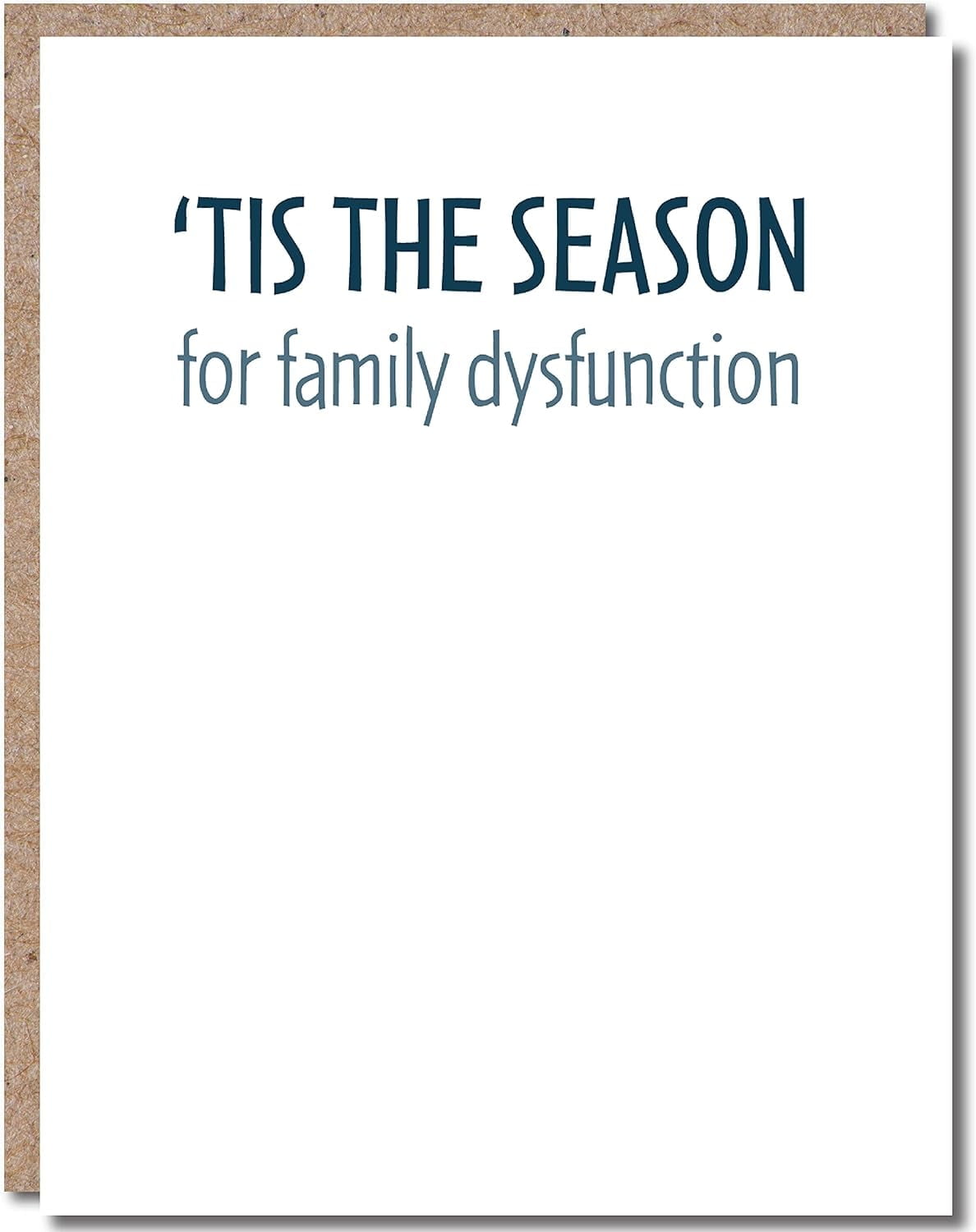 Modern Holiday Card - 4.25x5.5, Blank Inside. 'Tis the Season for ...