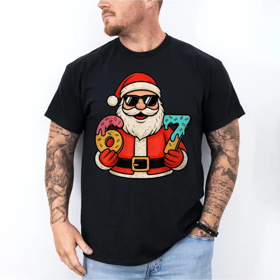 Funny Holiday Sixty Seven Meme Ice Cream Drip Six Seven Xmas Unisex T ...