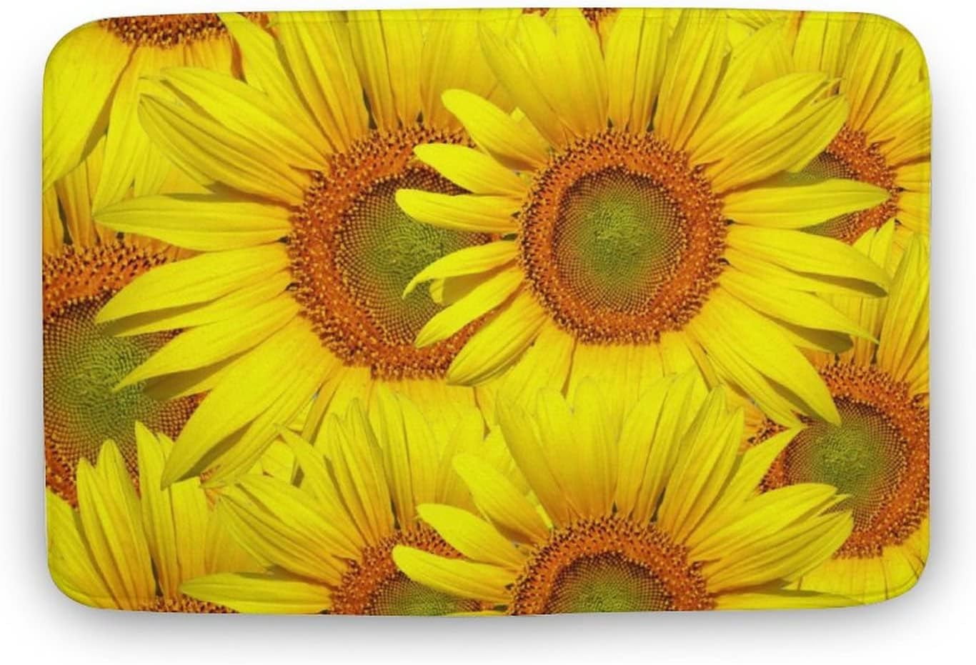 Funny Home Decorative Welcome Doormat Outdoor Indoor, Yellow Sunflower ...