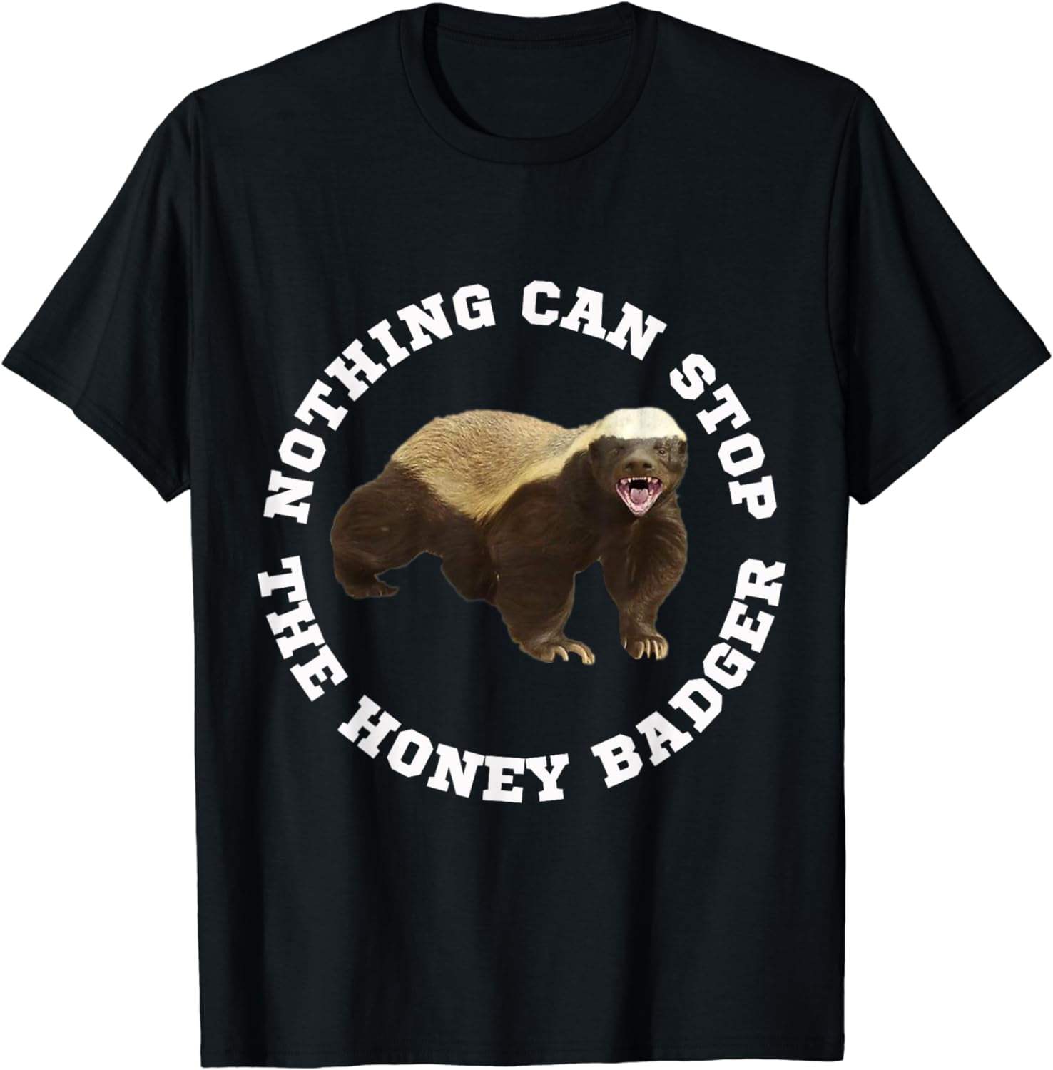 Funny Honey Badger Crazy Nasty Badger Fun Meme Gift T-Shirt - Walmart.com