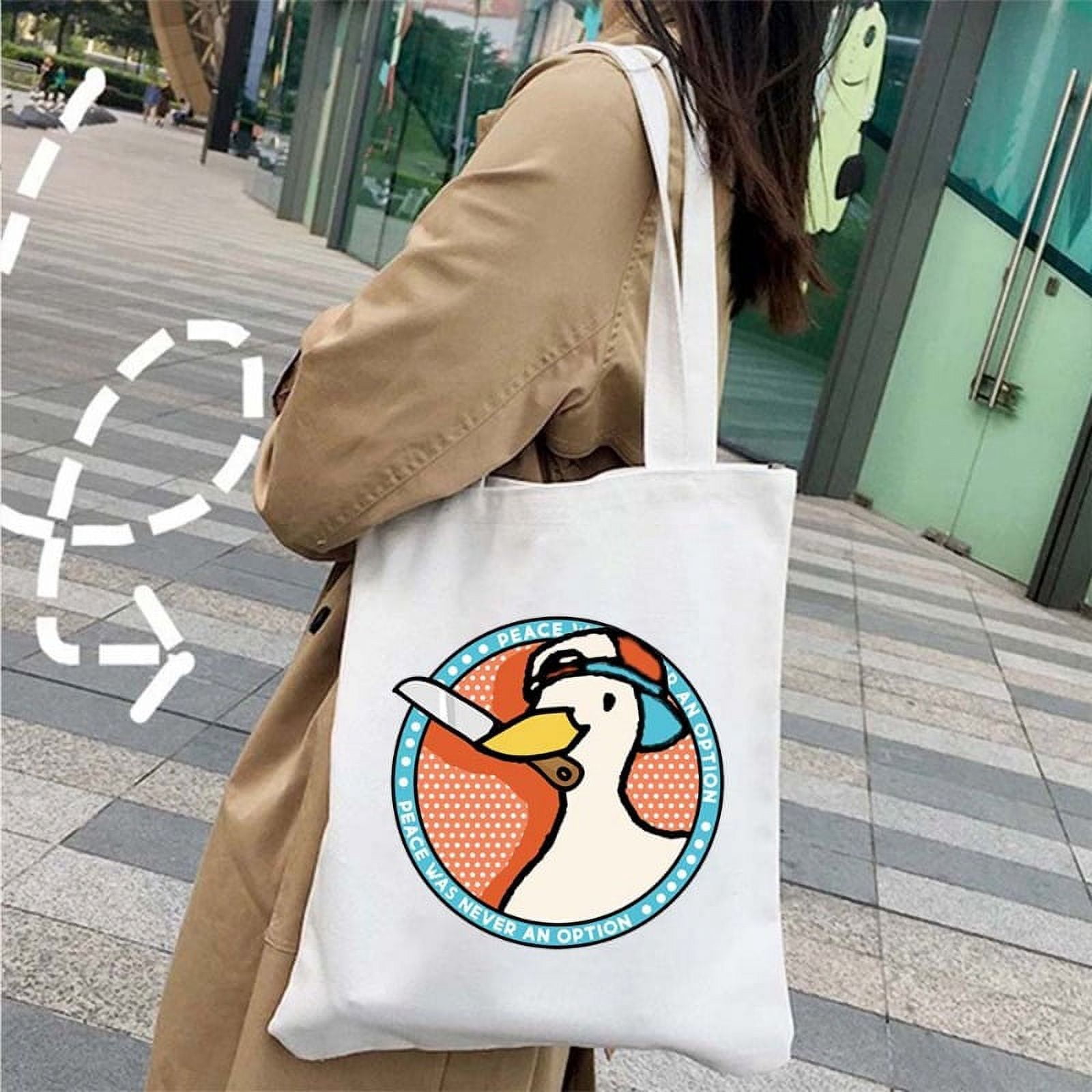 Funny Honk Untitled Shoulder Bag Goose Game Meme Duck Cute Cartoon ...