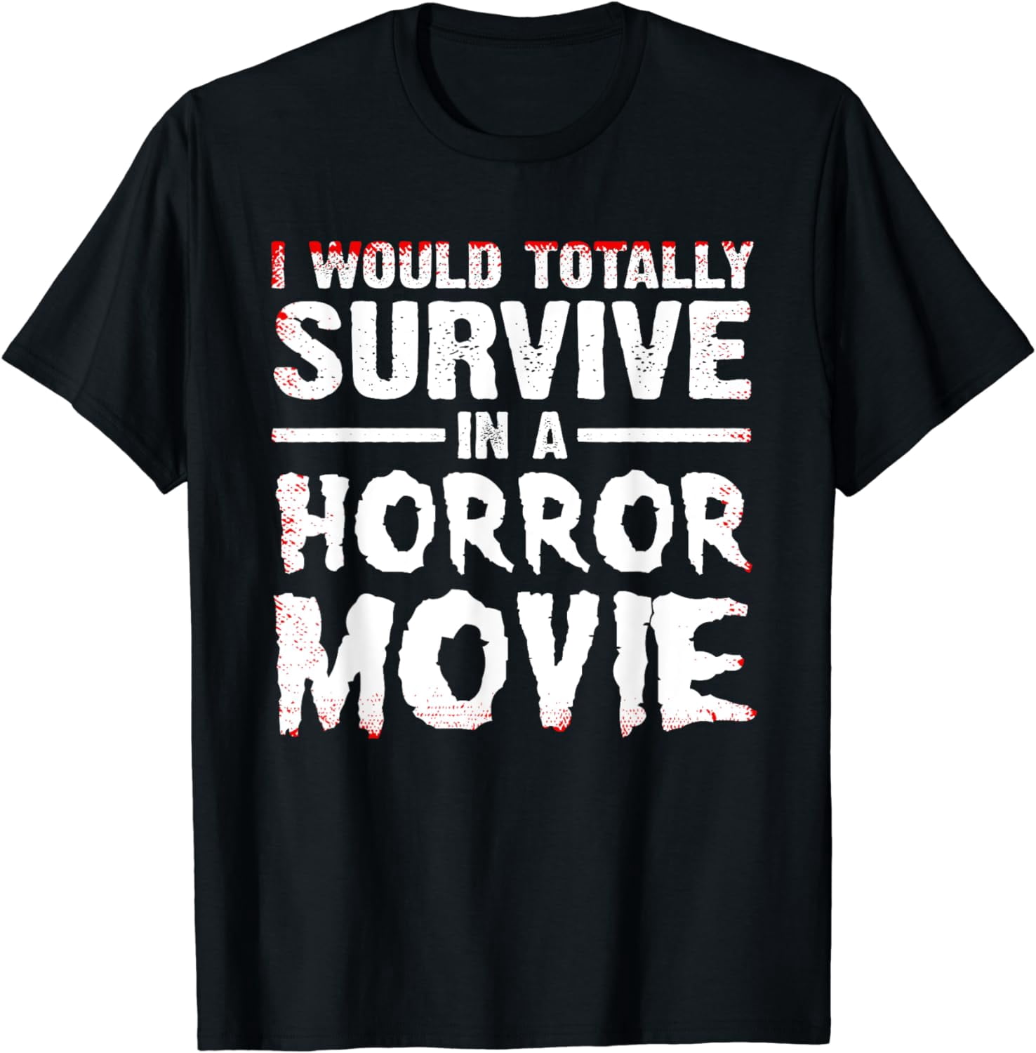 Funny Horror Movie Art For Men Women Halloween Scary Movies T-Shirt ...