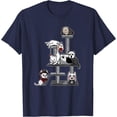 Funny Horror Movie Cats Playing on Cat Tree T-Shirt for Cat Lovers ...