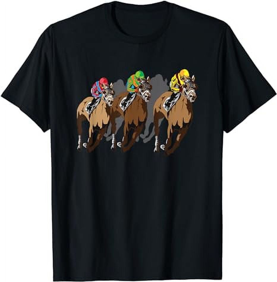 Funny Horse Racing Jockey Racer Derby Rider Race Track Gifts T-Shirt ...