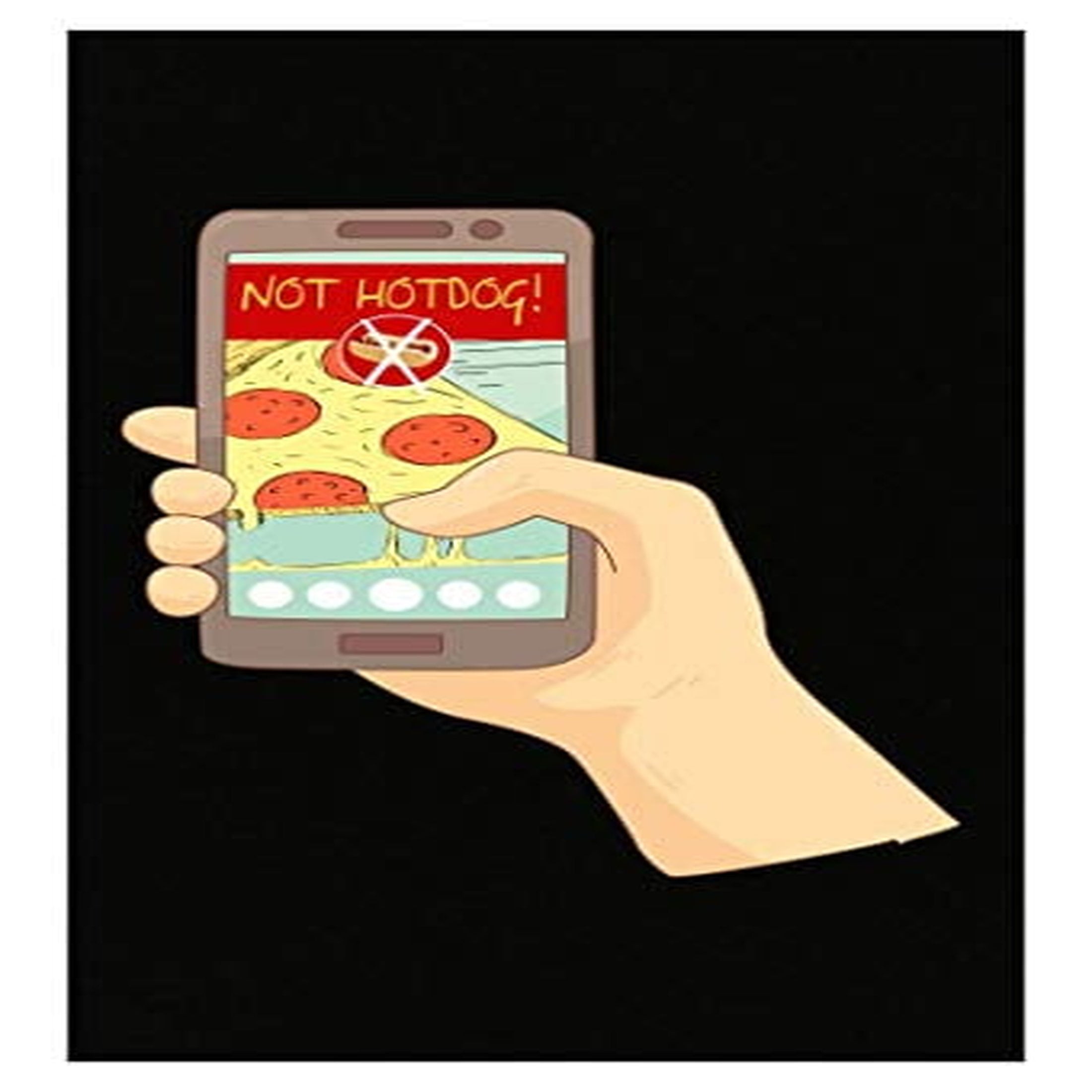 Funny Hot Dog Pizza Delivery Humor Poster - Food Art for Kitchen ...
