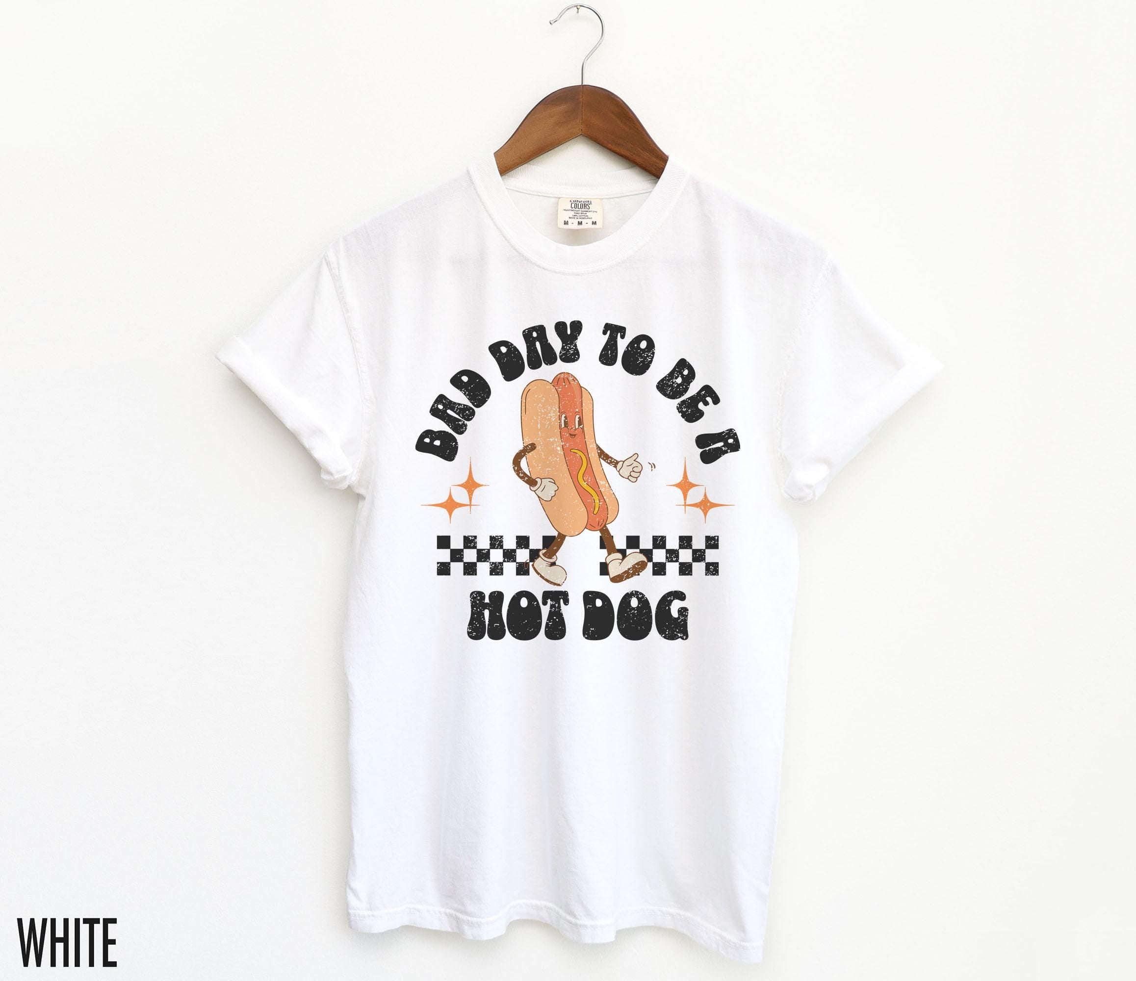 Funny Hot Dog Shirt, Retro Graphic Tee, July 4th Shirt, Hot Dog TShirt ...