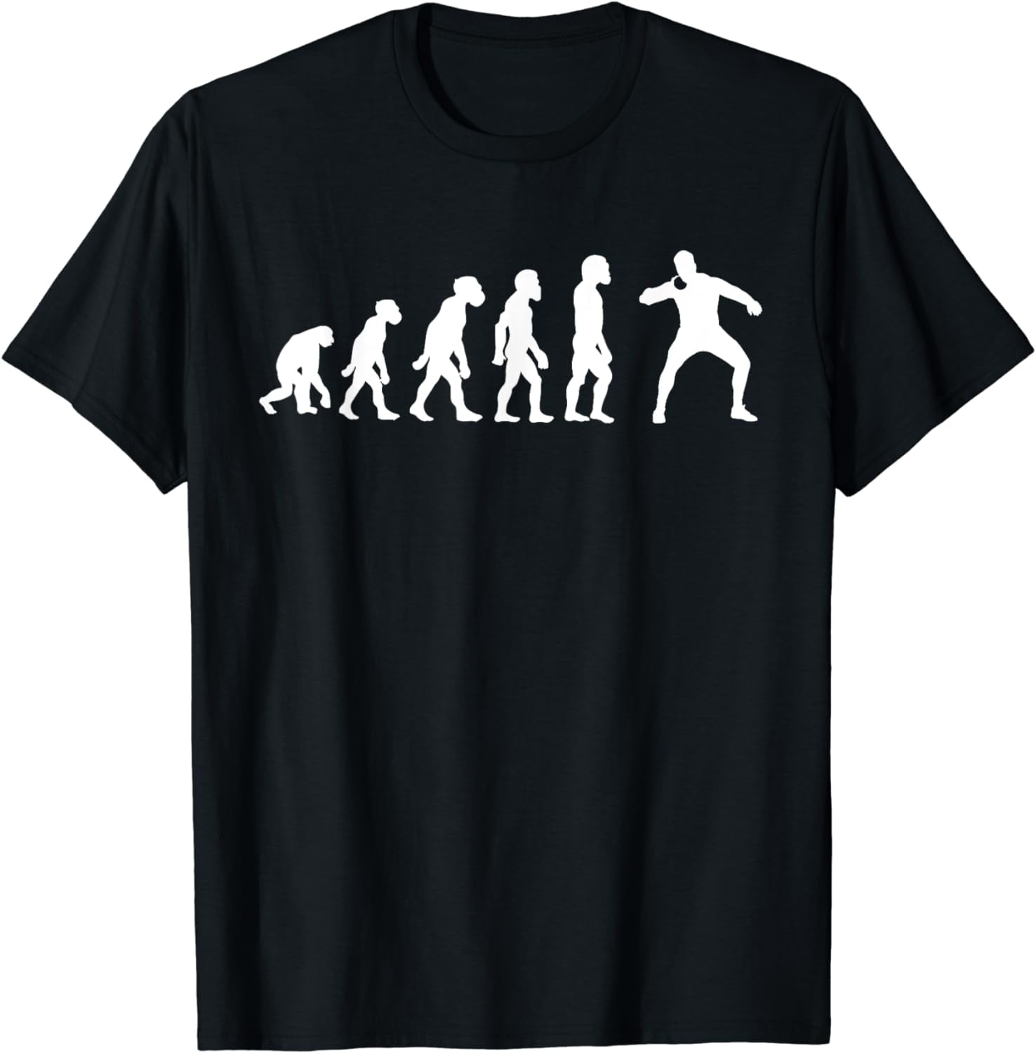 Funny Human Shot Put Evolution Player Putter Thrower T-Shirt - Walmart.com
