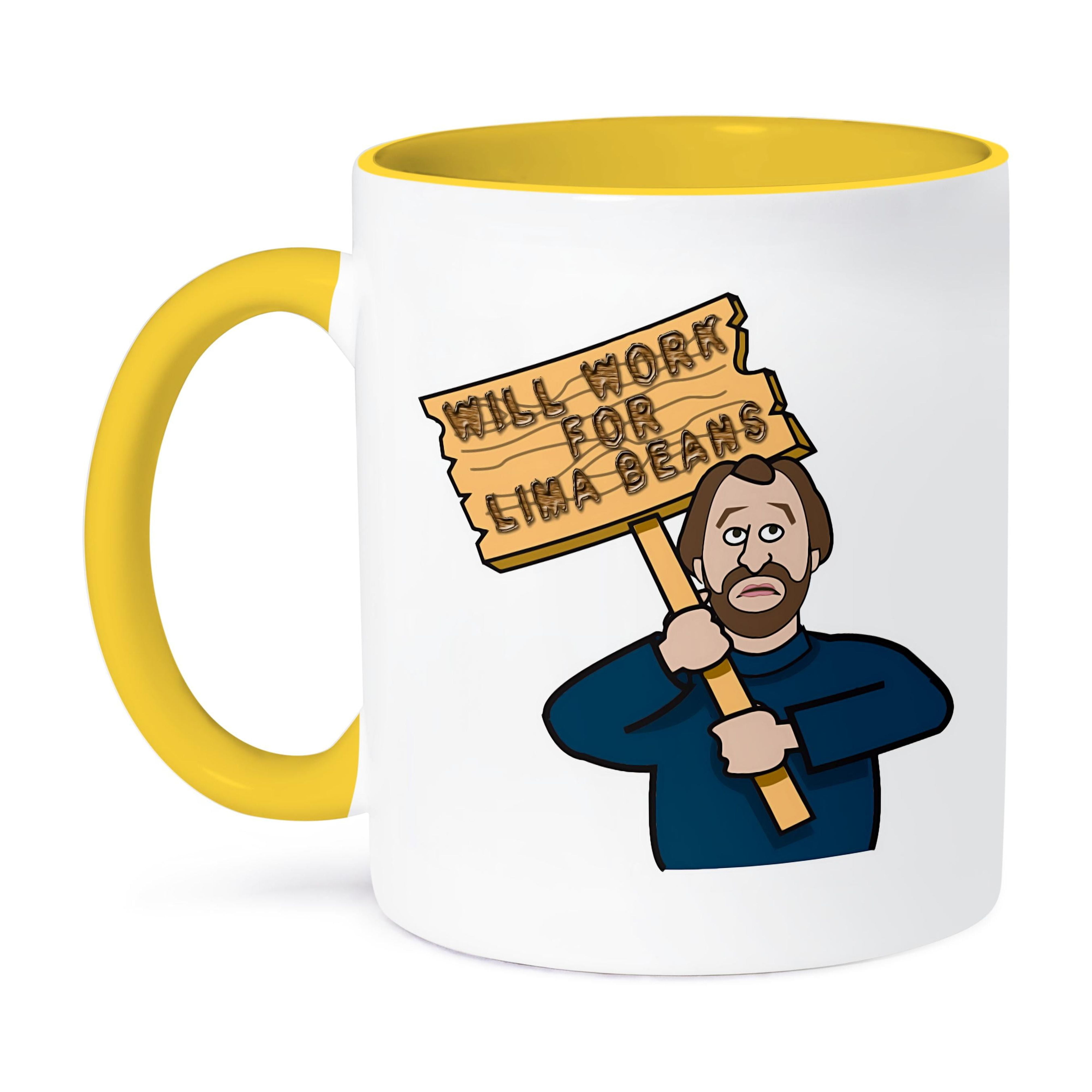 3dRose, Funny Humorous Man Guy With A Sign Will Work For Lima Beans ...