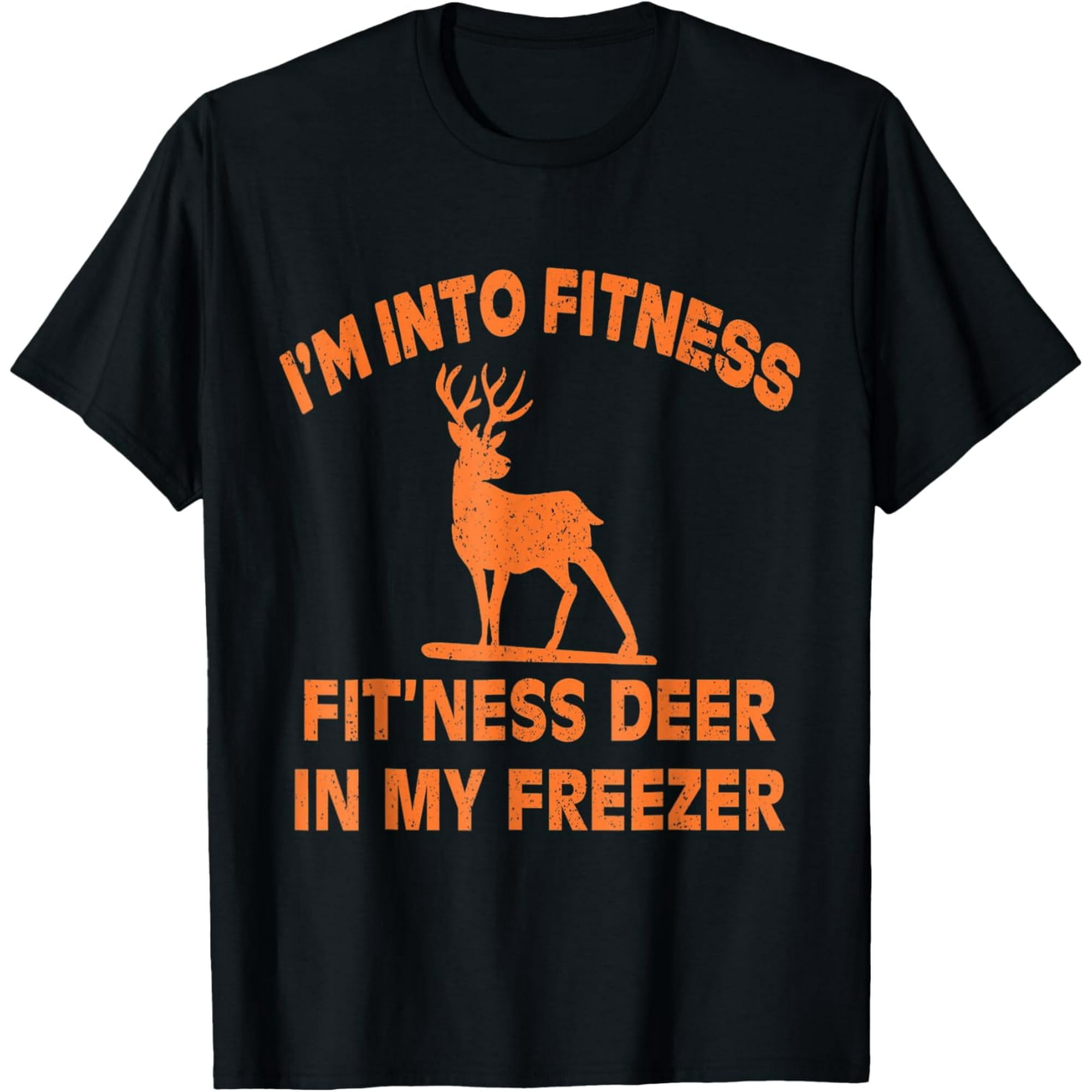 Funny Hunting Deer Fitness Pun Graphic Unisex Hunter Short Sleeve ...