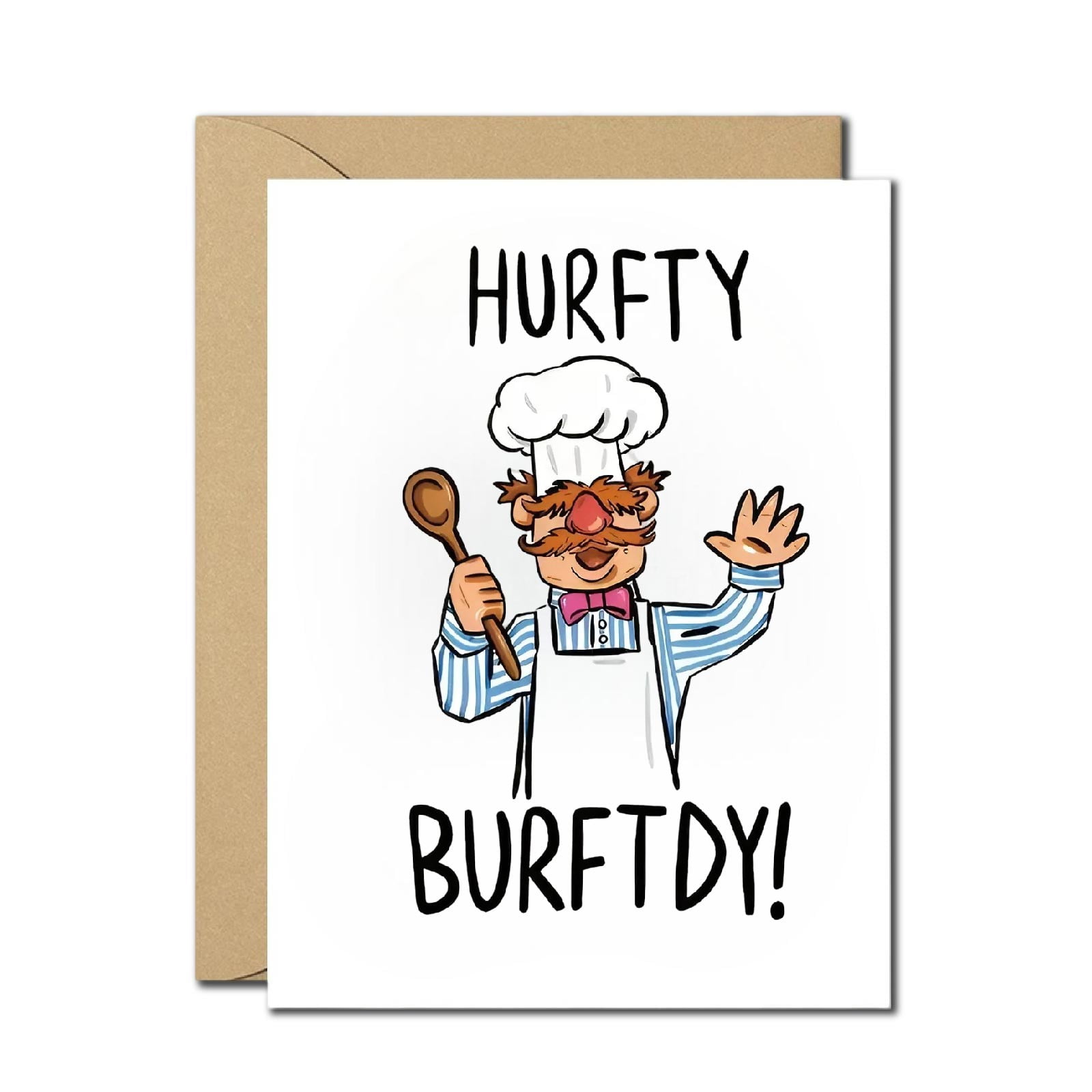 Funny Hurfty Burftdy Birthday Card – Hilarious Chef-Themed Greeting ...