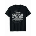 Funny "I Am The Captain of This Boat" Nautical T-Shirt - Short Sleeve ...