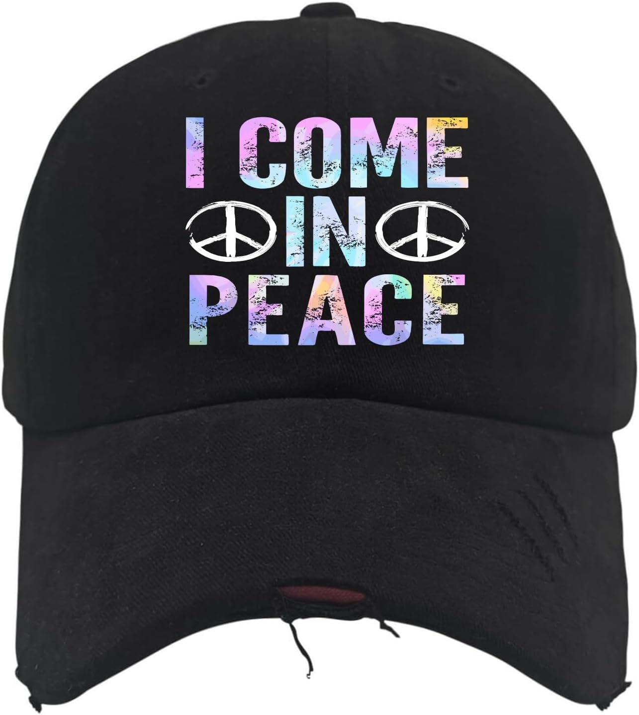 Funny I Come in Peace I'm Peace Matching Couples Costume Hats Blue Hat ...