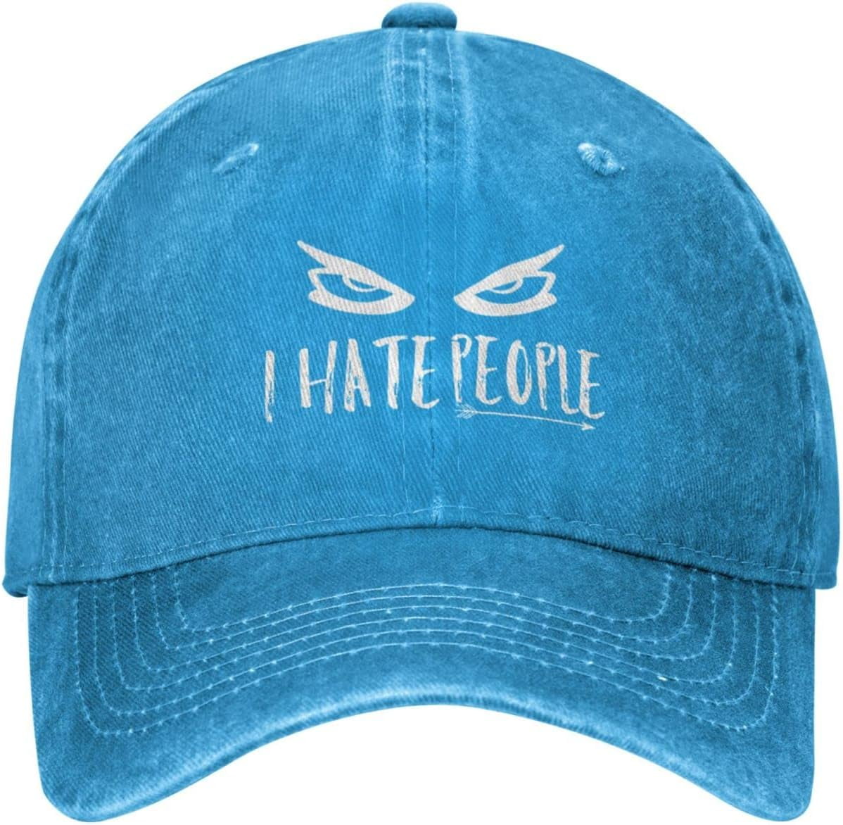 Funny I Hate People Hat for Men Women Fun Camping Gift Camp Baseball ...