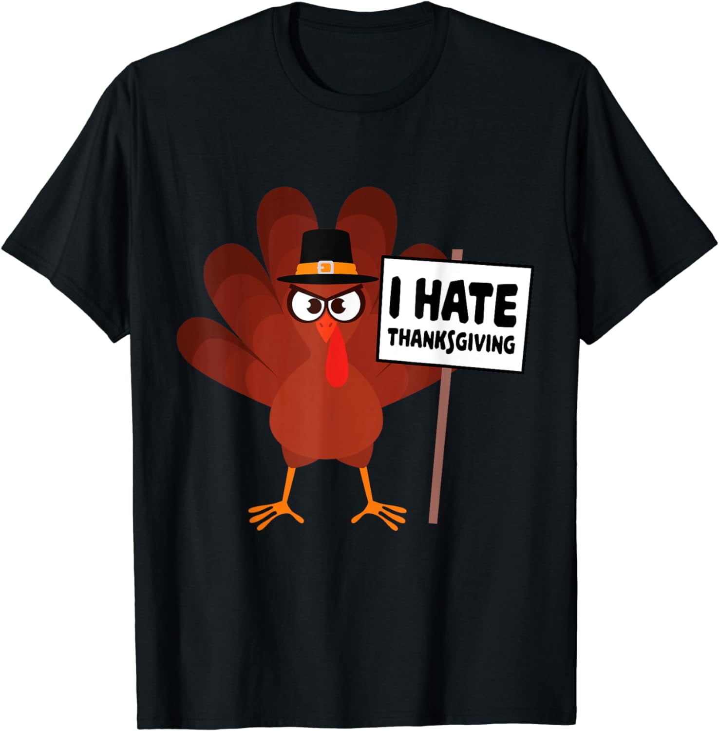 Funny I Hate Thanksgiving Thanksgiving Day Gifts Turkey T-Shirt ...