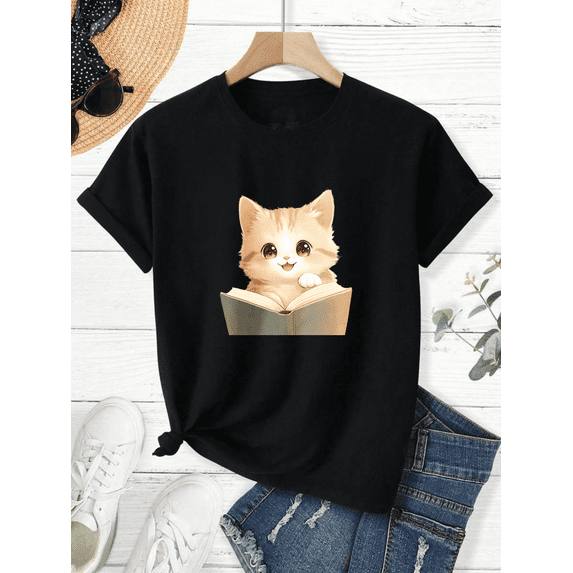 Funny I Have Selective Hearing You Werent Selected Cat Humor T-Shirt ...