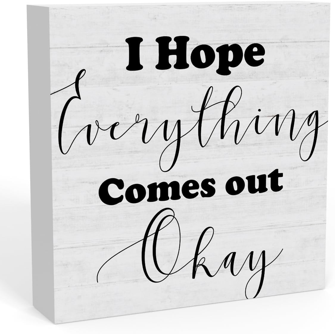 Funny I Hope Everything Comes Out Okay Bathroom Sign Home Bathroom ...