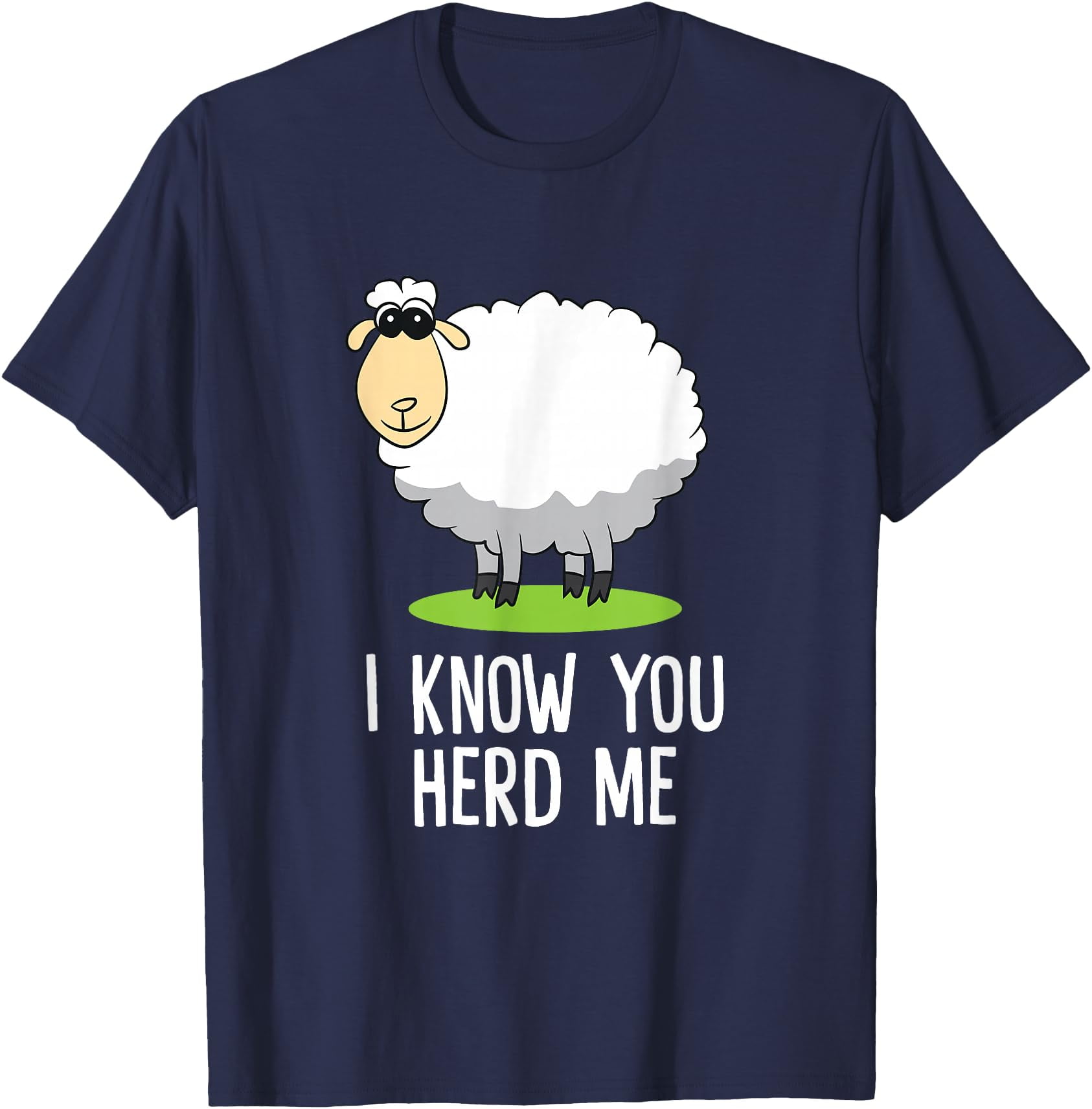 Funny I Know You Herd Me Cute Sheep Lover Gift Softstyle Unisex T-Shirt ...