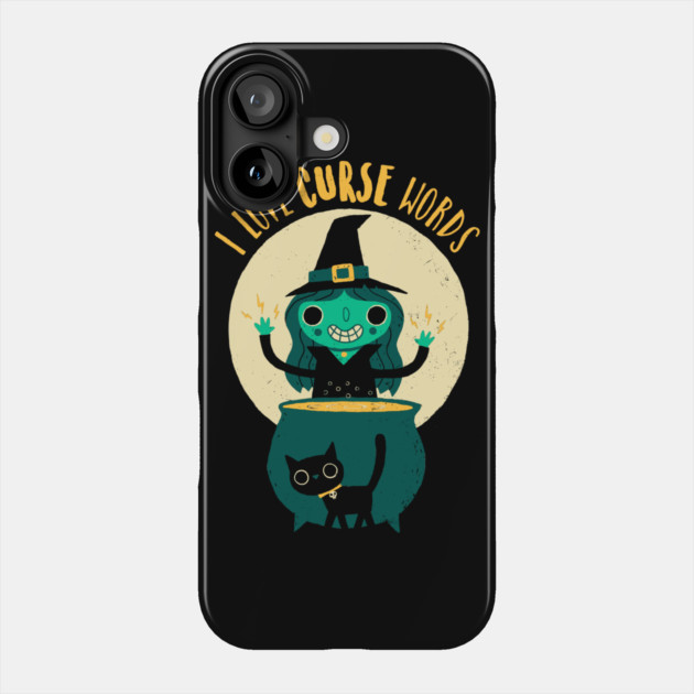 Funny "I Love Curse Words" Sorceress Pun Case for Apple iPhone 11-17 ...
