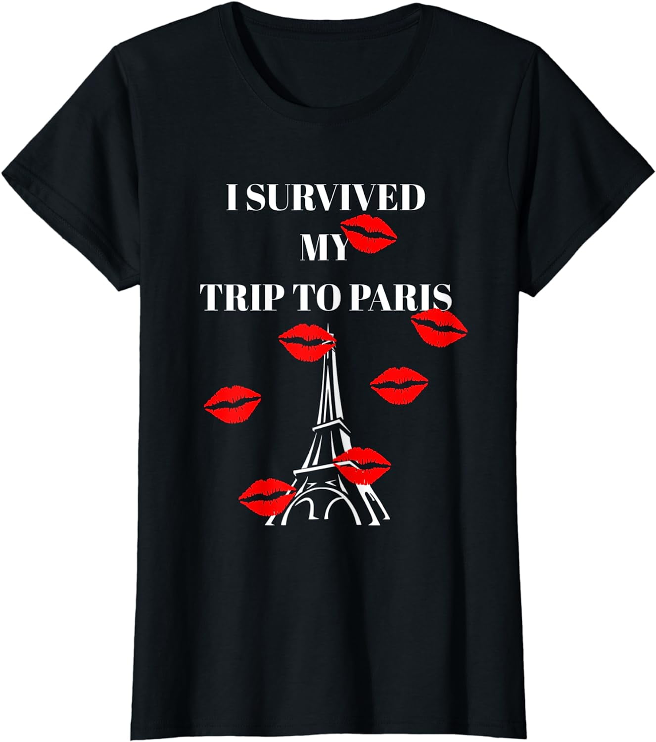 Funny I Survived My Trip To Paris T-Shirt Eiffel Tower Gift - Walmart.com