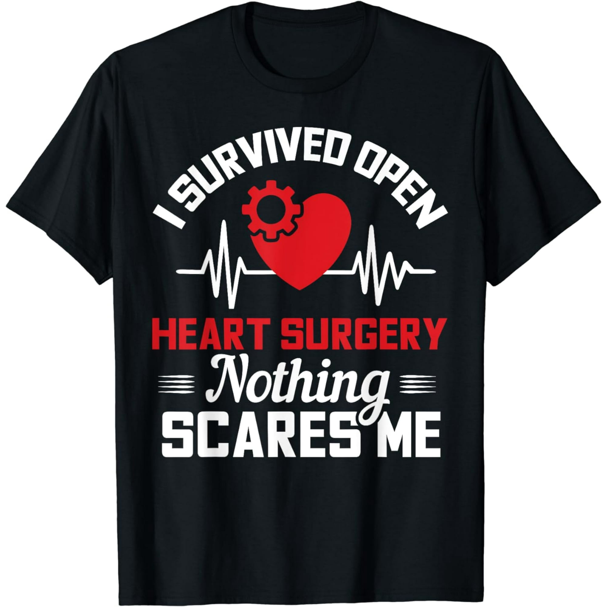 Funny I Survived Open Heart Surgery Design Men Women Short Sleeve ...